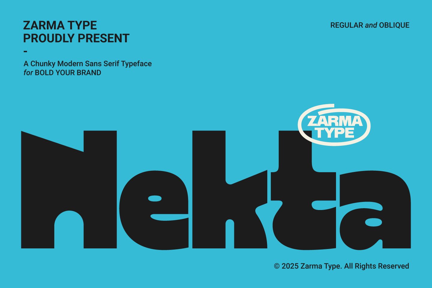 Nekta - Modern Sans Serif Font | Zarma Type